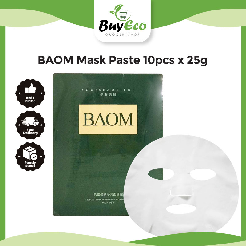BAOM Moisturizing Face Mask 10pcs x 25g | Shopee Malaysia