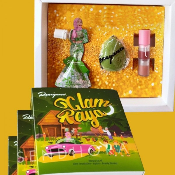 Viral Viral ROZYANA GLAM RAYA SET FOUNDATION +LIPMATTE+SPONGE | Shopee ...