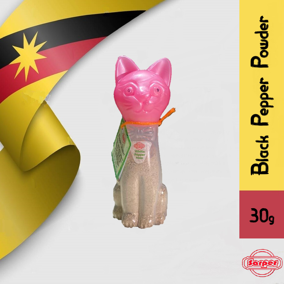 Sarper [30g] Pure Sarawak White Pepper Powder in Plastic Cat Shaker ...