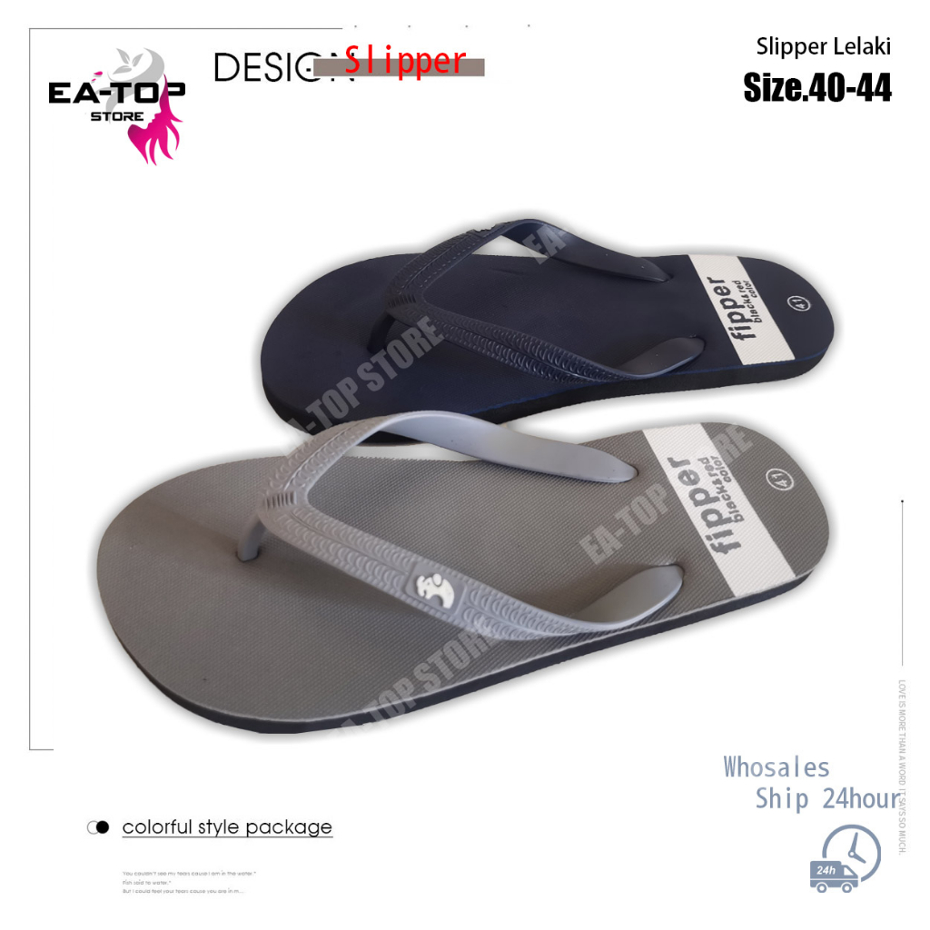 【Ready Stock】Slipper FPR Male Slipper fppr Lelaki Size.40-44 | Shopee ...