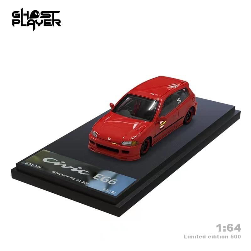Ghost Player 1/64 Initial D Honda Civic EG6 “Night Kids” - Red | Shopee ...