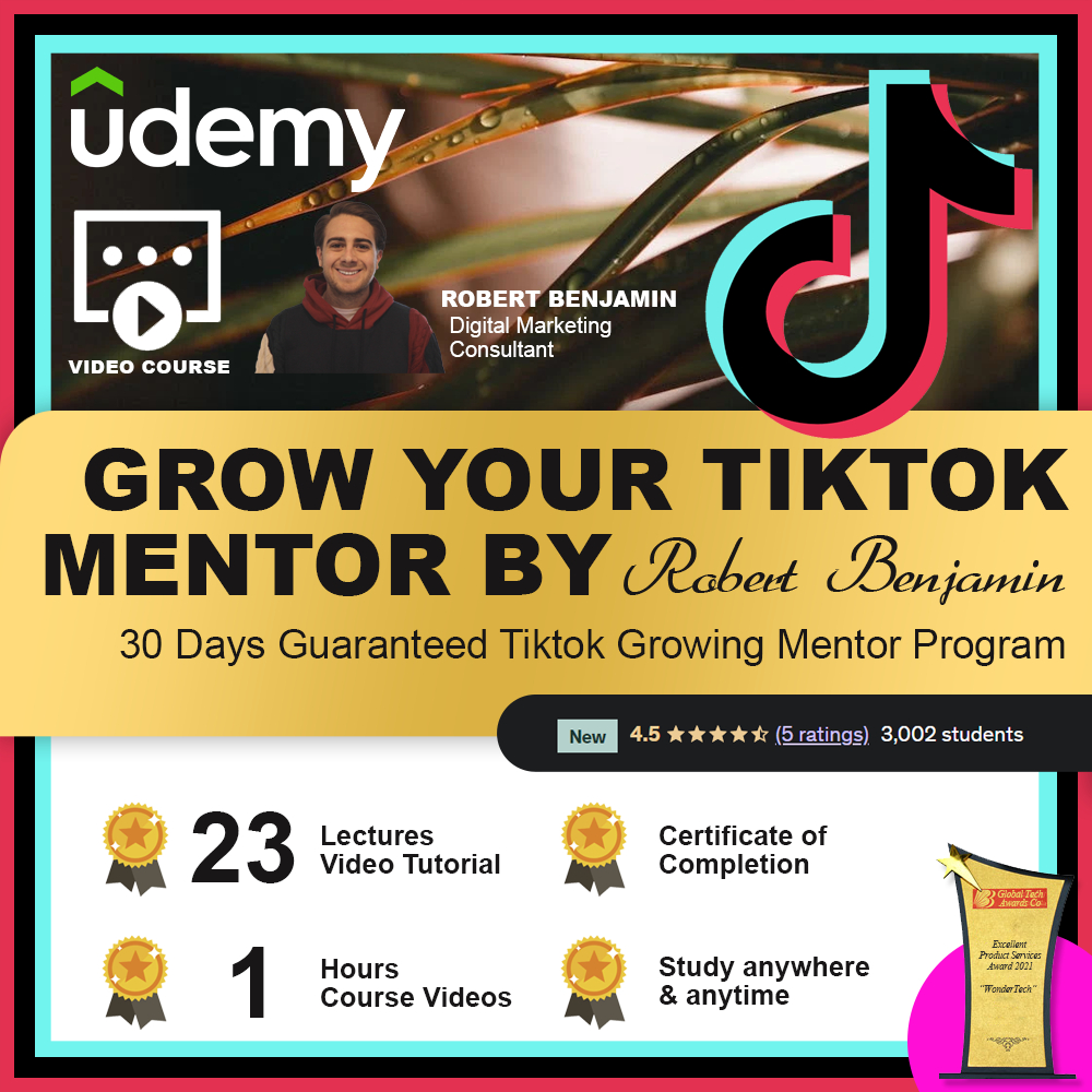 [Video Course] Robert Benjamin's Grow On TikTok in 30 Days (7 Lectures, 1 hours+ Video Tutorial ...