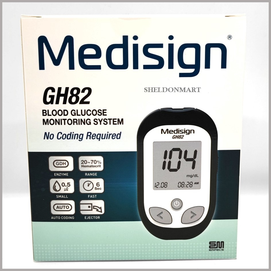 [EXP: 2025] MEDISIGN GLUCOMETER STARTER KIT (INCLUDE 10 TEST STRIPS ...