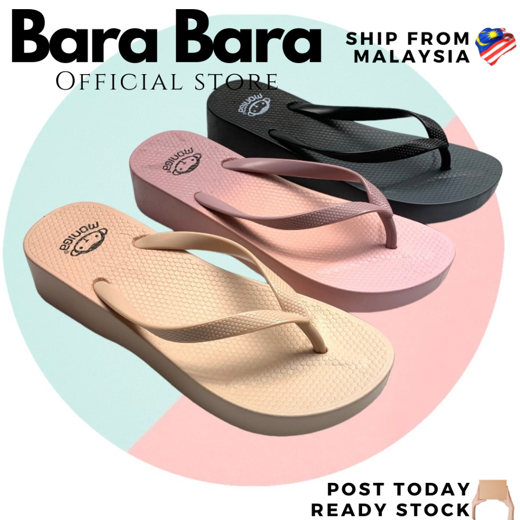 BARA BARA - Selipar Kasual Perempuan Premium Kualiti | Gradient Color ...