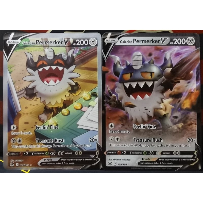 Pokémon Perrserker V[set]🔥 - Galarian Perrserker V (Alternate Art ...
