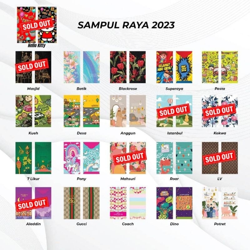 SAMPUL RAYA RARE LIMITED EDITION | Shopee Malaysia