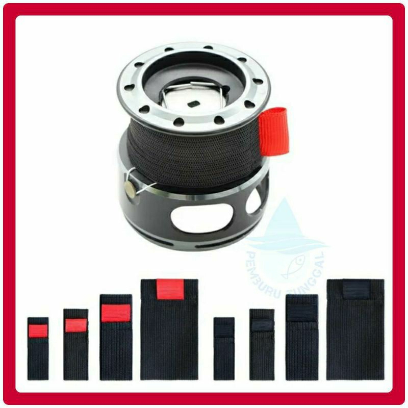 4* Fishing Spool Belt/pack Flexible Black+Red ElasticFishing Reel With ...