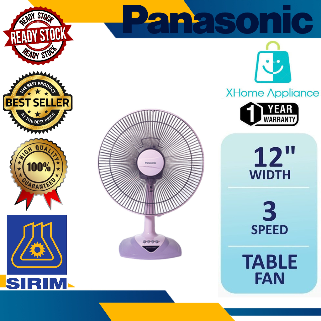 PANASONIC 12 Inch Table Fan F-MN304 3 Speed ON/OFF Detachable Stand Base Kipas Meja Kipas Angin ...