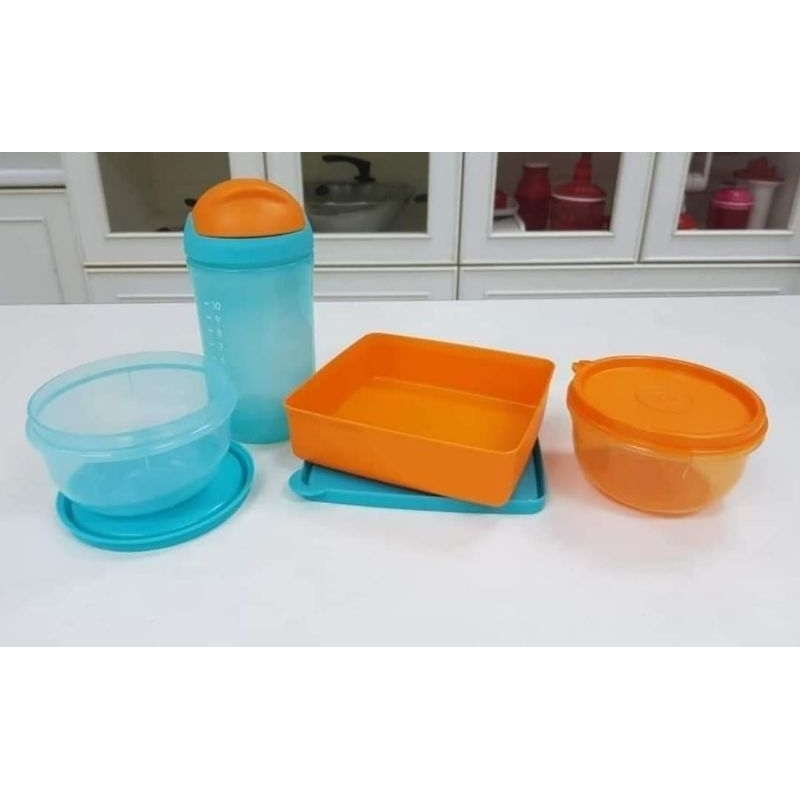 Tupperware Back To School/Kids Tumble /Mini Bowl/Mini Square Away 400ml ...