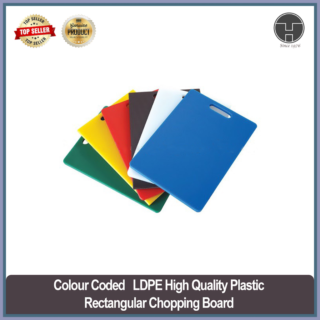 [TeoHin] Rectangular Colour Coded Cutting Board Chopping Board Anti ...