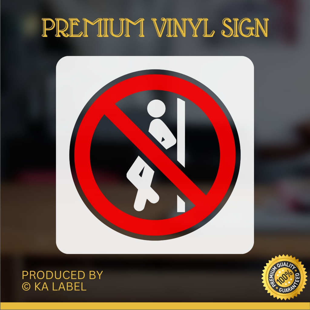 Premium Vinyl Sticker Sign - Shop Business Sign / Window Sign - Kedai ...