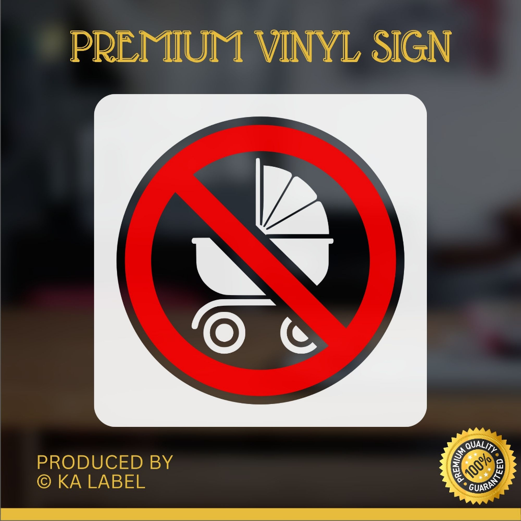 Premium Vinyl Sticker Sign - Shop Business Sign / Window Sign - Kedai ...