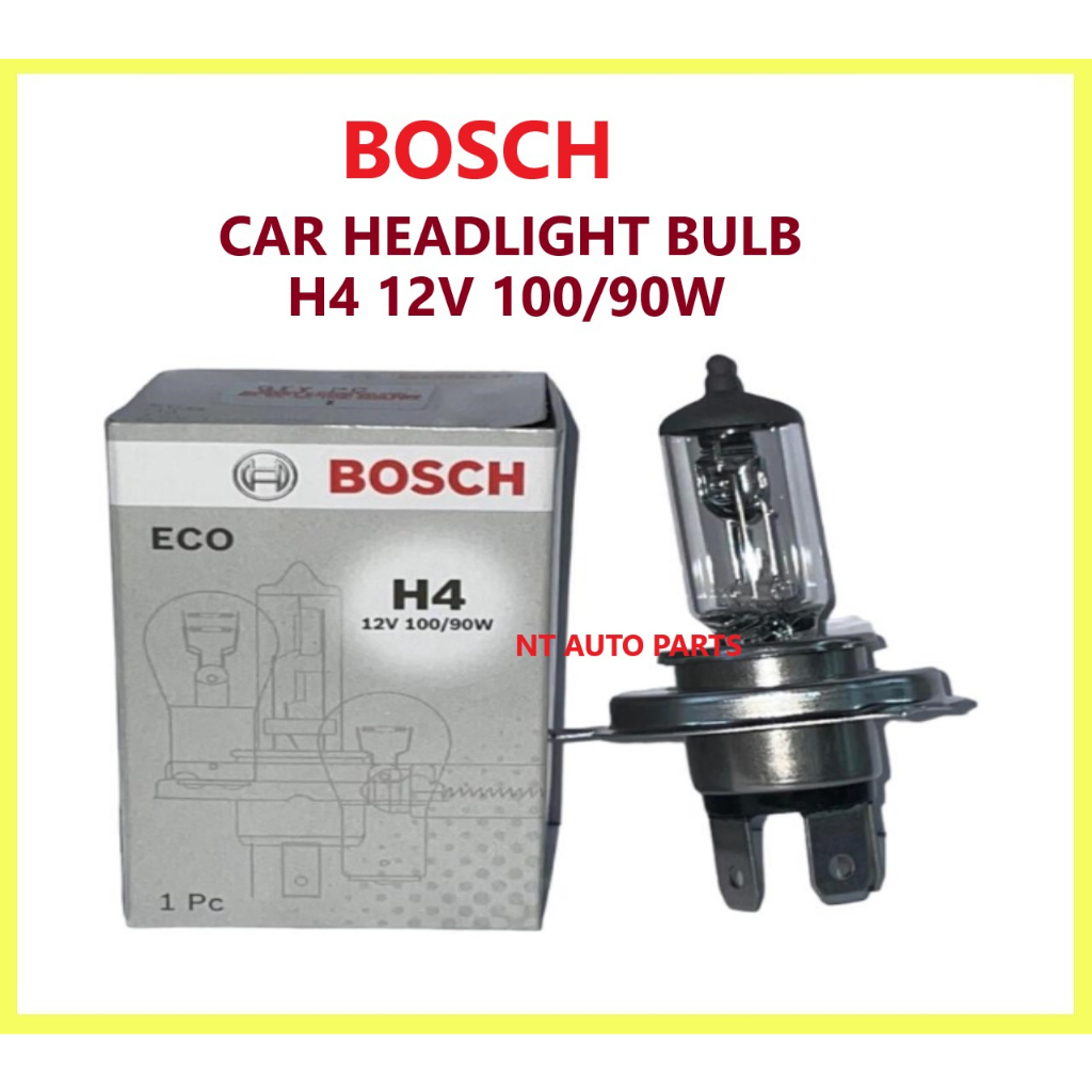BOSCH Car Headlight Bulb H4 12V 100/90W | Shopee Malaysia