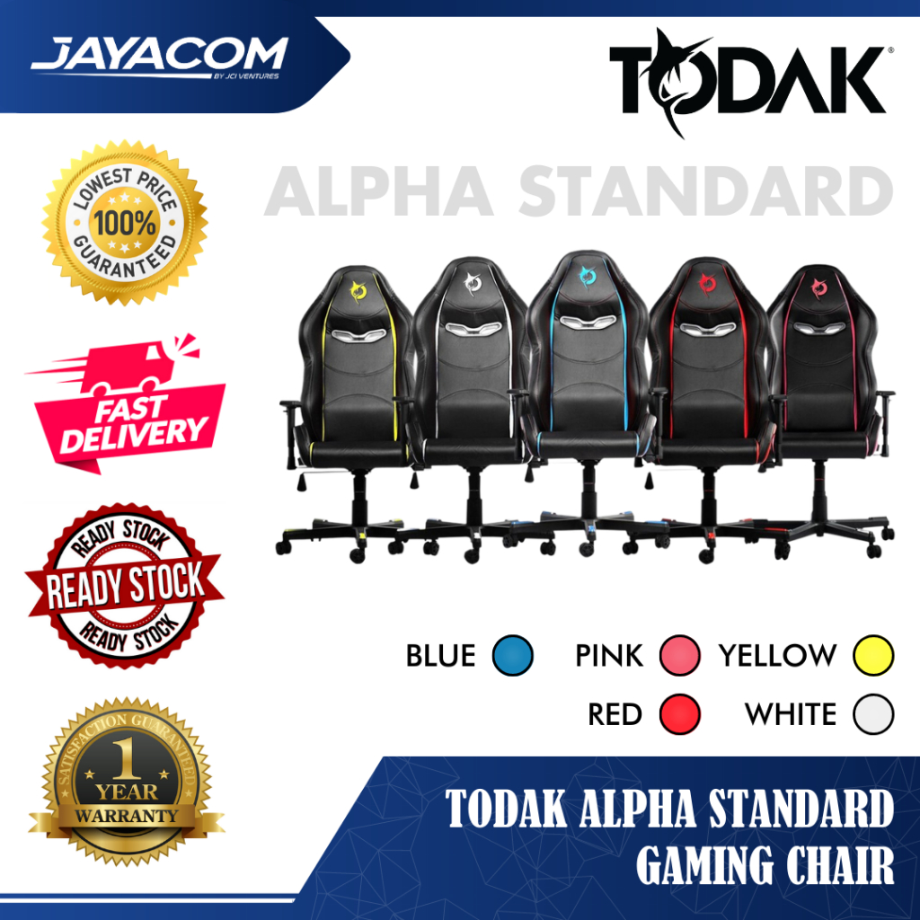 [LIMITED STOCK] Todak Alpha Standard Gaming Chair (Yellow / White ...