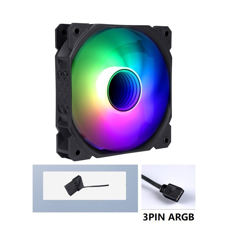 Sama 2A (3Pin ARGB) Molex 4 Pin 12cm PC Case Fan ( 120 x 120 x 25 ...
