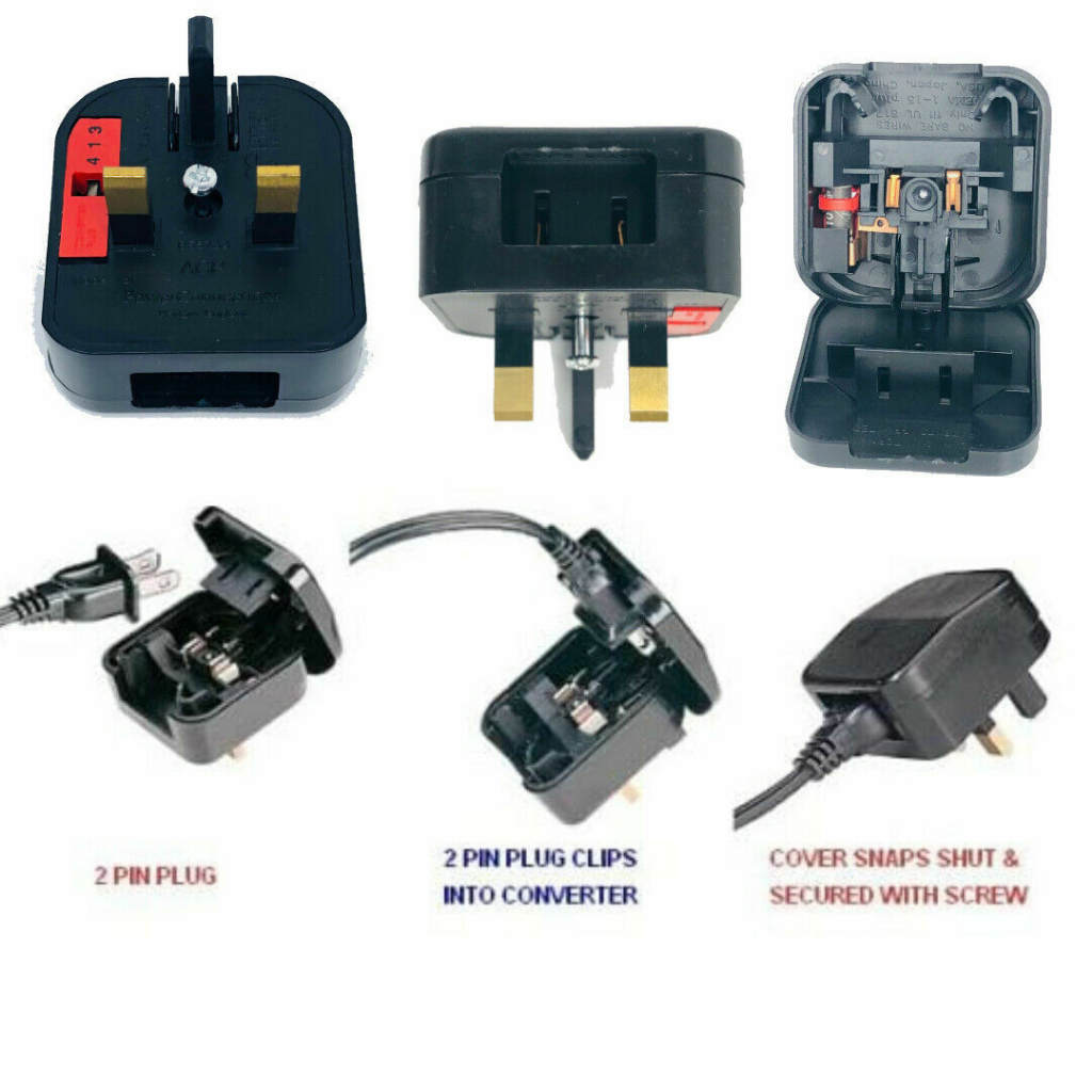 US to UK Plug Adapter American three plug to British adapter with 13A ...