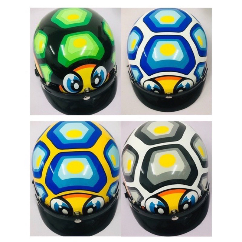 HALF CAP HELMET 100%GOOD QUALITY DESIGN MHR Half III Steng Ninja Turtle ...