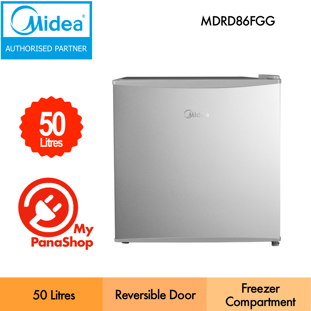 Midea Mini Bar Refrigerator Peti Sejuk Kecil (50L) MDRD86FGG | Shopee ...