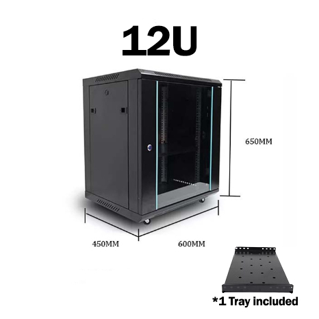 Glass door network router enclosure/Wall Hanging Network Cabinet ...