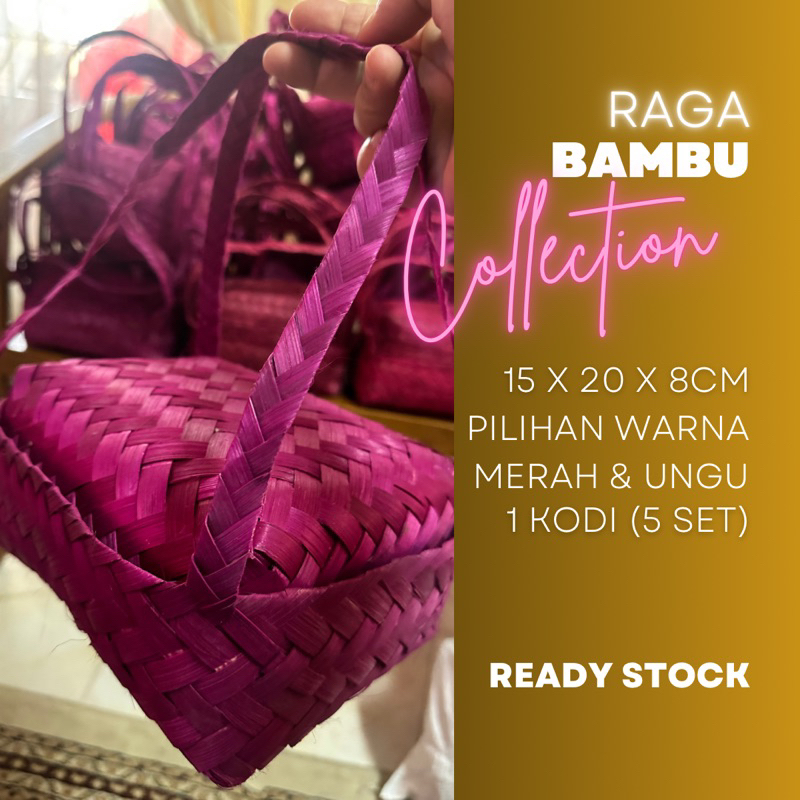BABUSHKA Raga Bambu Bamboo Basket Bakul Buluh Hamper Doorgift | Shopee ...