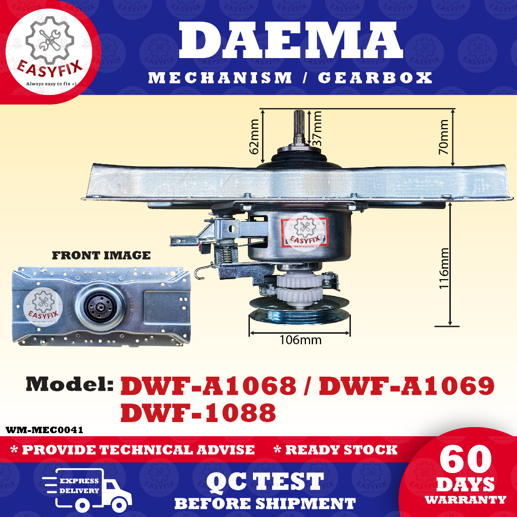 DWF-A1068 / DWF-A1069 / DWF-1088 / DWF-1401Q DAEMA WASHING MACHINE ...