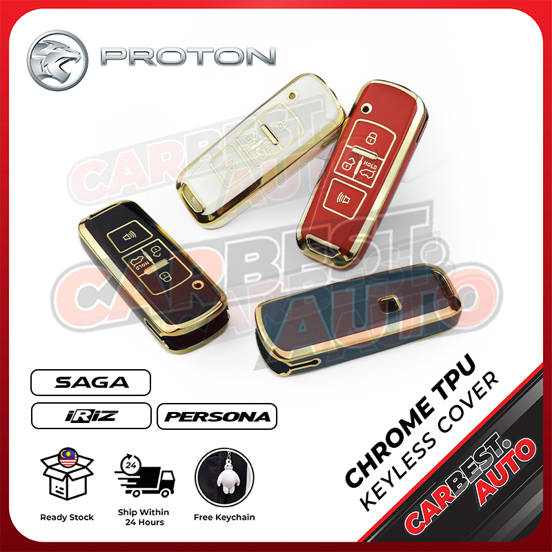 Proton Saga Premium S Persona Iriz 2022 2023 TPU Rainbow Chrome Car Key ...