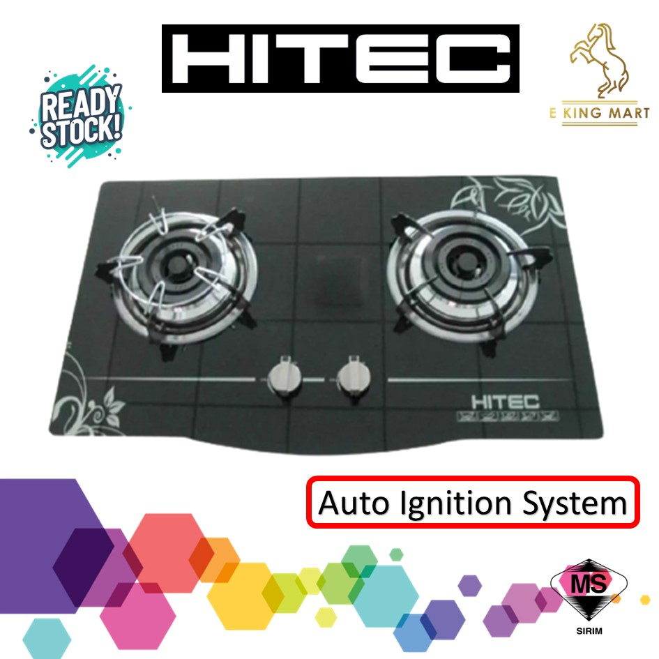 HITEC 2 Burner Tempered Glass Top Built In Gas Cooker Stove Hob HTH ...