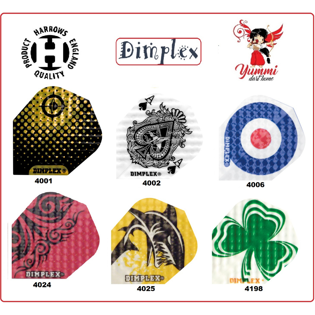 Harrows Dart Flight - Dimplex 2 (6 Designs) | Shopee Malaysia