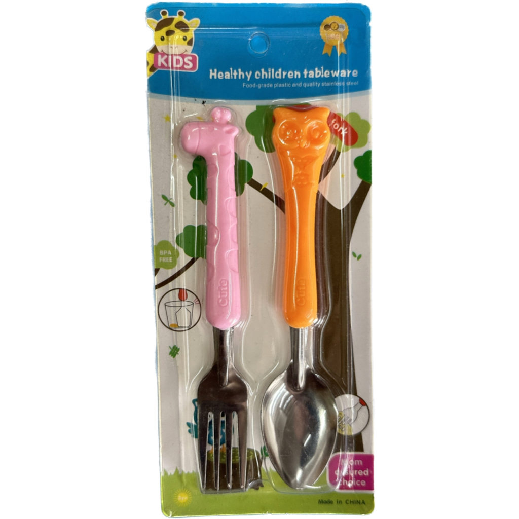 Tableware Dinnerware Cutleries Set (Spoon and Fork) For Children Kid ...