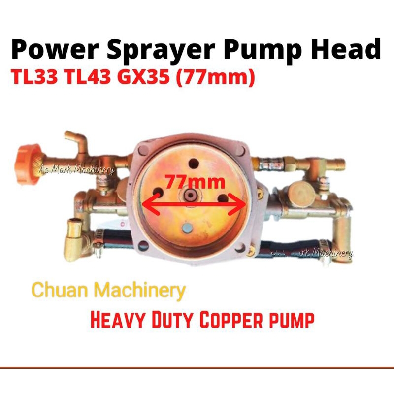(Ready Stock) Engine Power Sprayer Pump Head 77mm / Pressure Pump ...