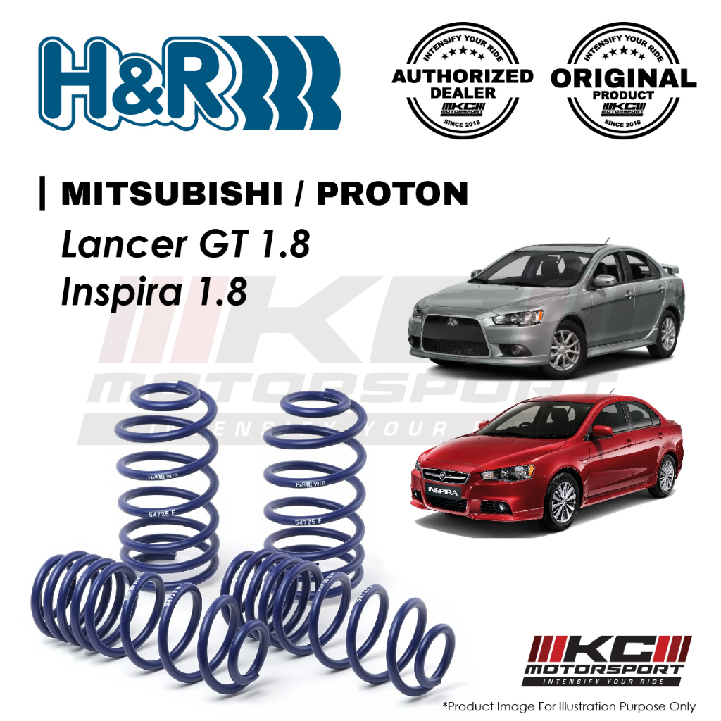 Mitsubishi Lancer GT 1.8 / Proton Inspira 1.8 - H&R Sport Spring ...