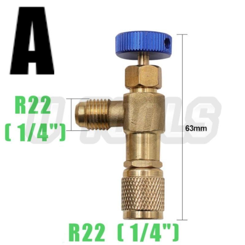 R22 R32 R410a Safety Valve Air Conditioning Quick Coupling Refrigerant ...