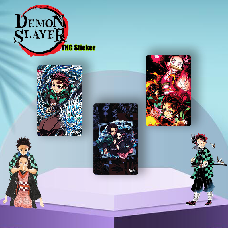 DEMON SLAYER TNG Pelekat - Tng Touch N Go/Bank kad pelekat pelindung ...