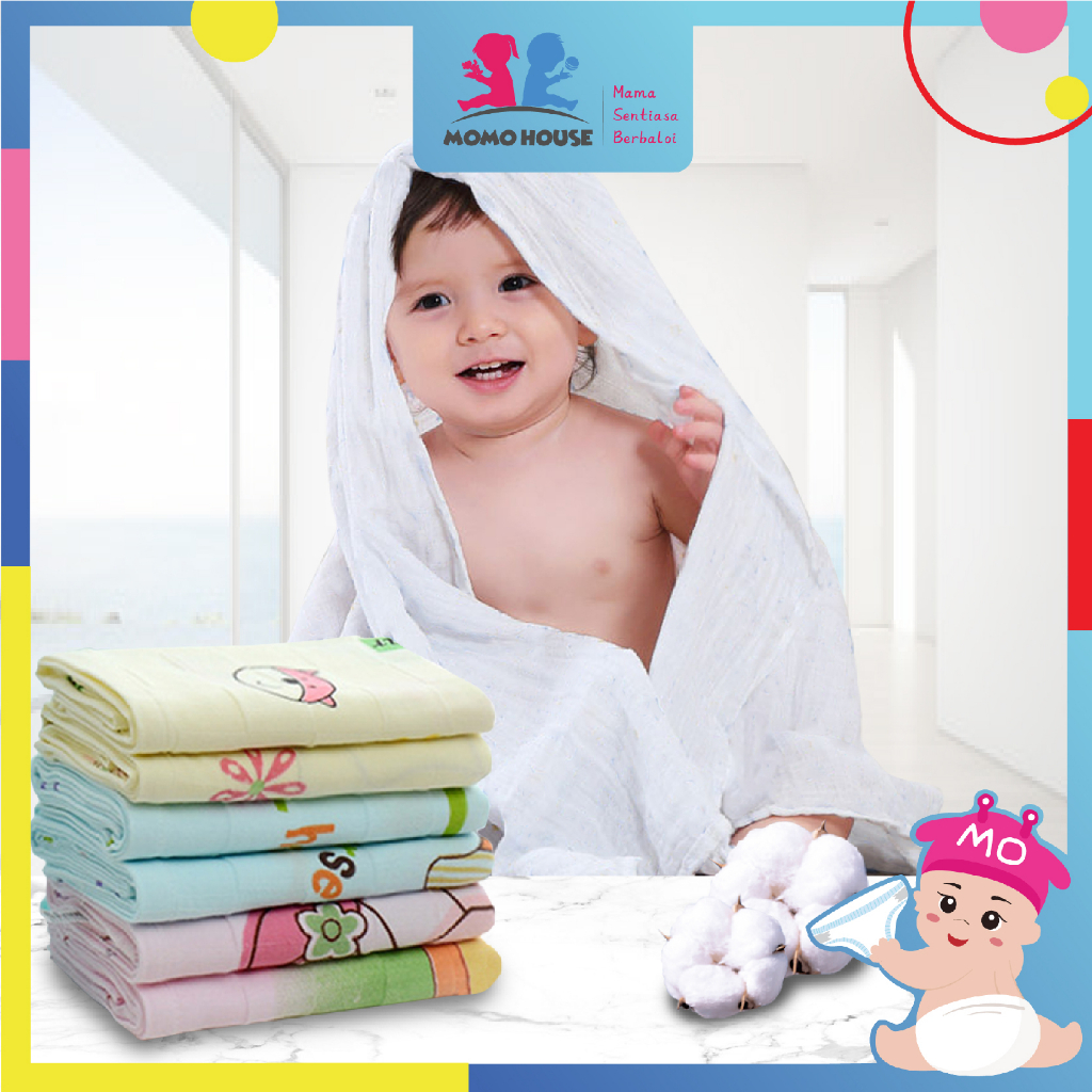 (95x95cm) Cotton Baby Bath Towel with Cartoon Tuala Baby Newborn Tuala ...