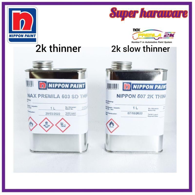 🔥Nippon Nax Premila 503 SD 2K Thinner 1L/507 2K Slow Thinner/Thinner 2K/Thinner/Thinner Cat ...