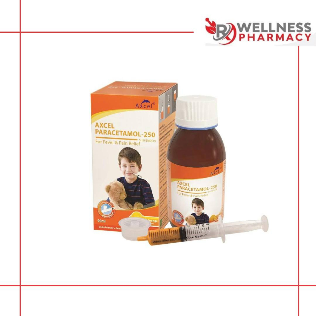 AXCEL PCM (PARACETAMOL)-250mg Suspension 90ml [UBAT DEMAM KANAK-KANAK ...