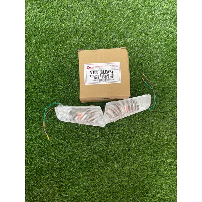 Viss Suzuki V100 Front Signal Set Clear/Albino | Shopee Malaysia