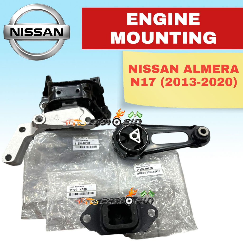 100% ORIGINAL NISSAN ALMERA N17 ENGINE MOUNTING SET 3PCS MADE IN JAPAN ...