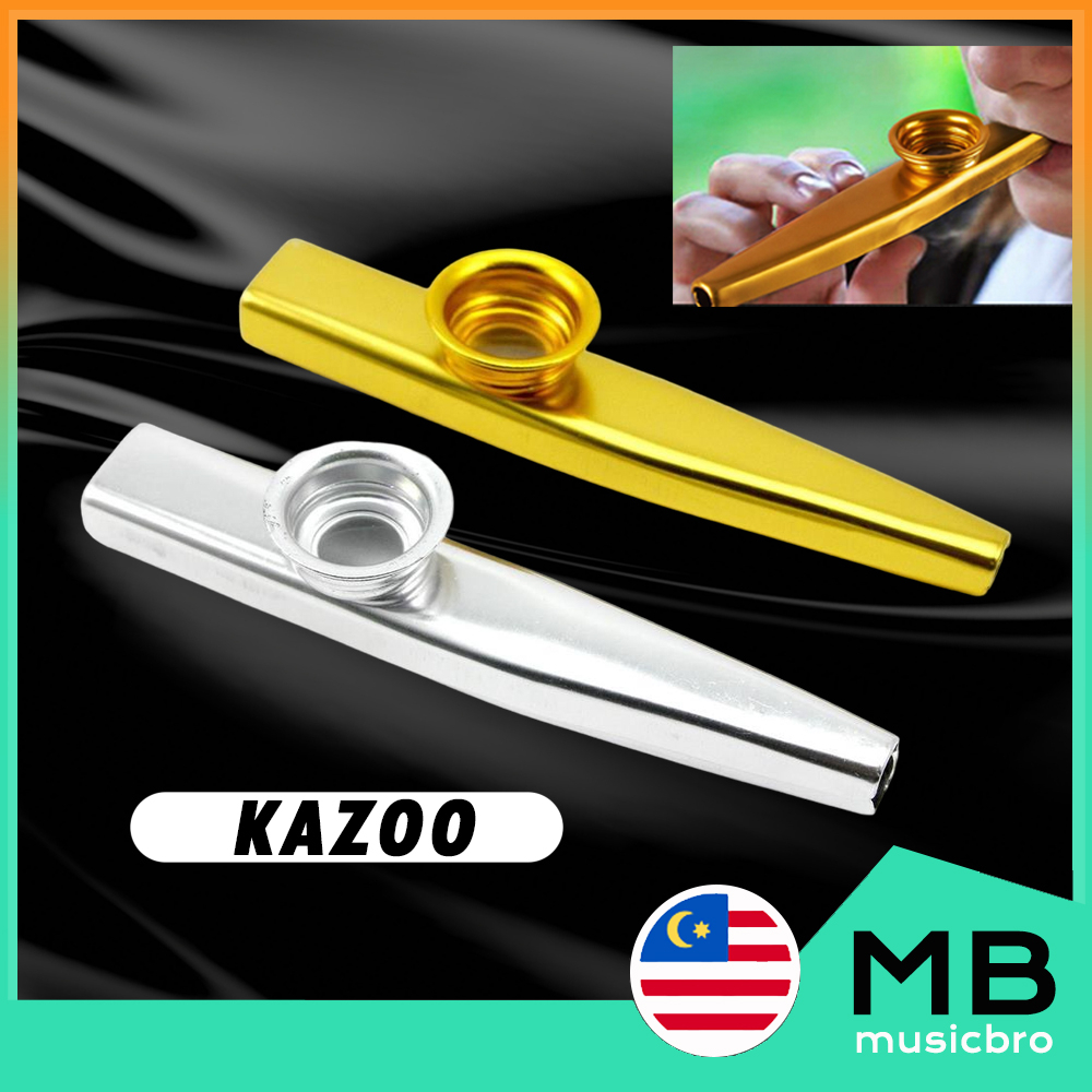 Metal Kazoo Harmonica Mouth Flute Kids Party Gift Kid Musical ...