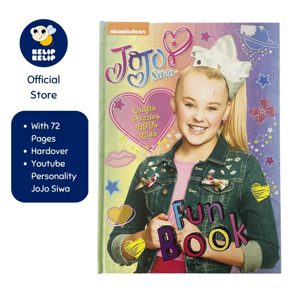 Jojo Siwa Fun Book For Kids with Activities Recipes & Games (72 Pages ...