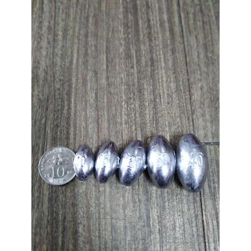 Egg sinkker 10-40g batu Ladung timah | Shopee Malaysia