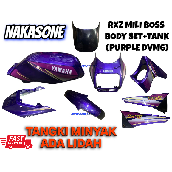RXZ BOSS YAMAHA RXZ BOSS COVERSET BODY SET BOSS NAKASONE COVER SET# ...