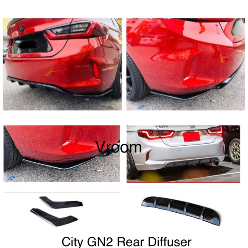 City 2020 GN2 Hatchback Rear Side Diffuser Rear Diffuser | Shopee Malaysia