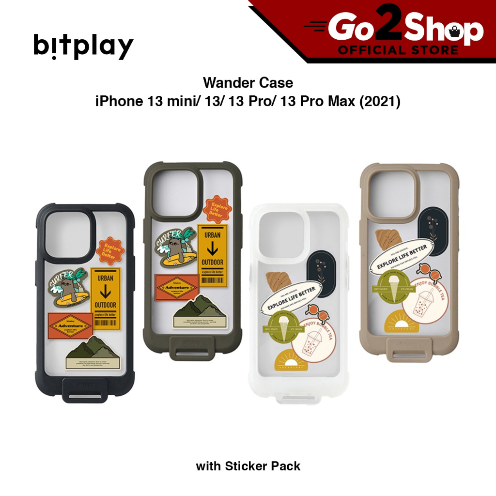 Bitplay Wander Case for iPhone 13 mini/ 13/ 13 Pro/ 13 Pro Max (2021) with Sticker Pack | Shopee ...