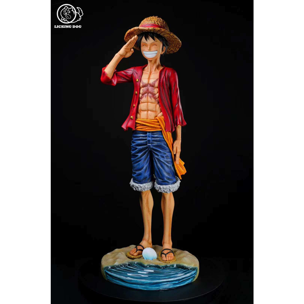 Licking Dog Studios - One Piece - Salute Luffy Resin Statue Shinaregk ...