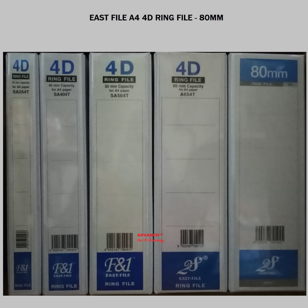 EAST FILE 2D, 3D & 4D RING FILE (AVAILABLE IN A4 & A3 SIZE) READY STOCK | Shopee Malaysia
