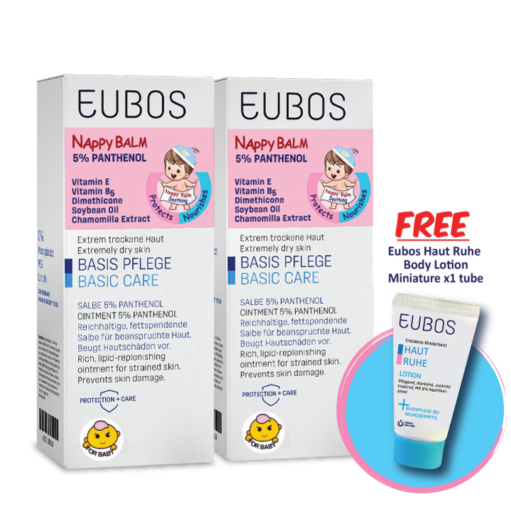 EUBOS BABY NAPPY BALM 5% PANTHENOL for Baby's & Elder's Tender Skin ...