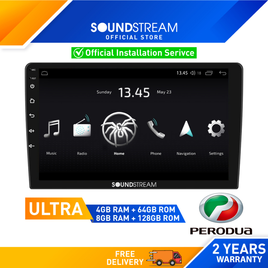 SOUNDSTREAM ANZUO ULTRA 360 Cam Supported, DSP, 4G SIM Android Car ...