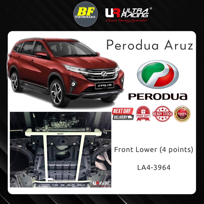 Ultra Racing Bar Safety Bar Perodua Aruz Front Lower Bar Front Lower ...