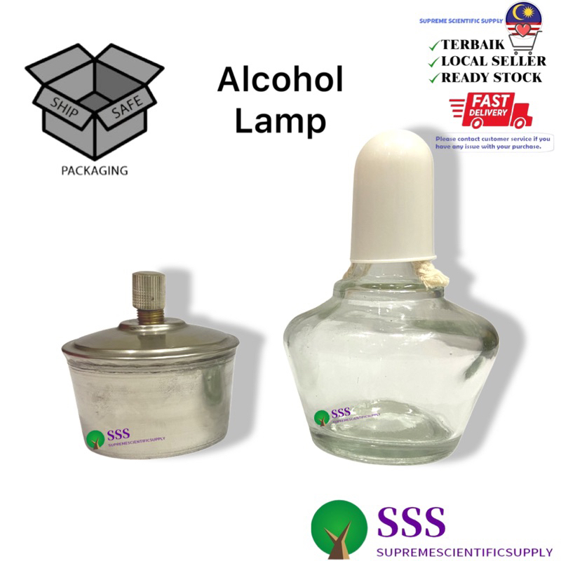 🔥[Ready stock]🔥Alcohol Lamp Laboratory Glass/Stainless Steel | Shopee ...